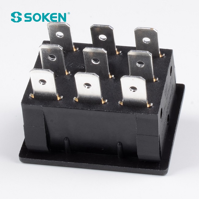 Soken CQC 承認オンオフ 16A 250VAC T100/55 ロッカー スイッチ - 中国寧波マスター Soken Electrical